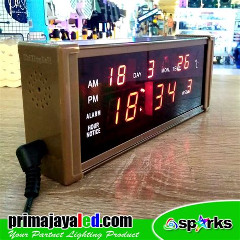 Jam Meja Digital Mini Light • Prima Jaya Led
