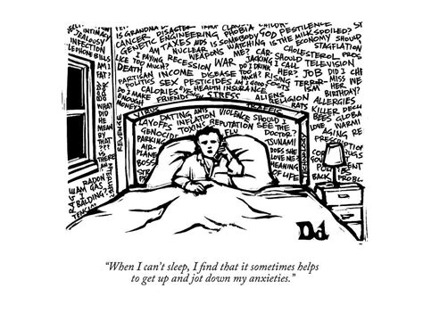 When I Cant Sleep Drawing By Drew Dernavich Pixels