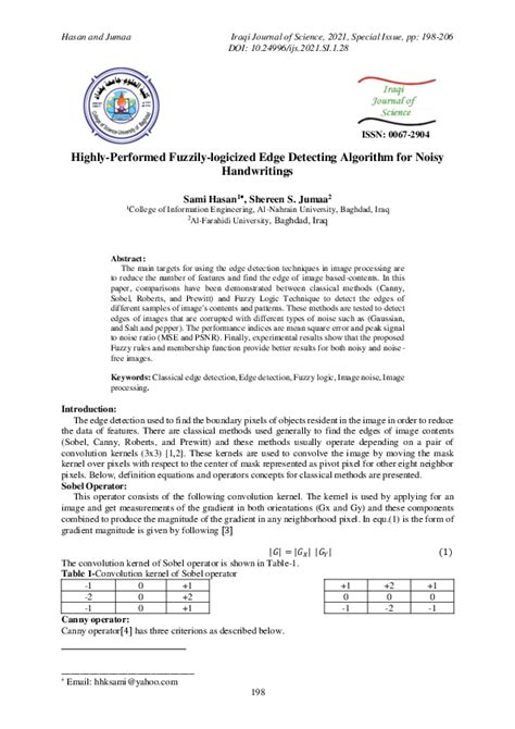 Pdf Highly Performed Fuzzily Logicized Edge Detecting Algorithm For