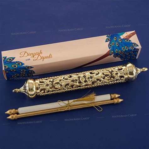 Peacock Scroll Invitation Sc 6020 Madhurash