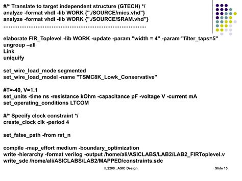 Physical Design Asic Design Standard Cells Ppt