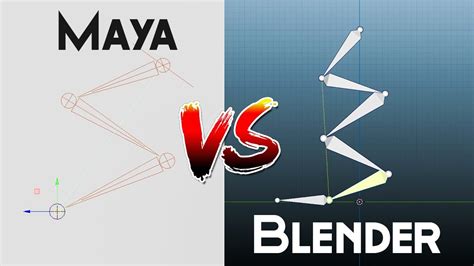 maya vs blender rigging inverse kinematics setup youtube
