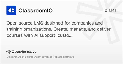 Classroomio Open Source Alternative To Skool Udemy And Teachable