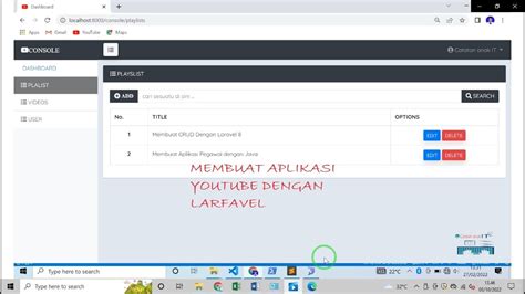 5 Tutorial Laravel Live Wire Membuat Menu Videos Part Laravel Php
