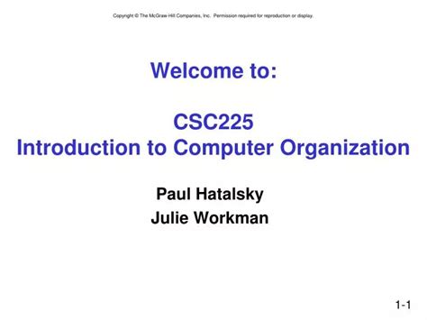 PPT Welcome To CSC Introduction To Computer Organization PowerPoint Presentation ID