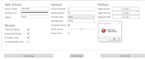 Wont Recognize Refresh Rate · Issue 88 · Chaosrecipeenhancerchaosrecipeenhancer · Github