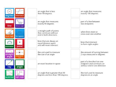 Chapter 4 Geometry Vocabulary Match Up