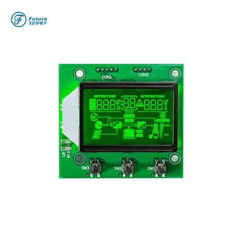 Cob Negative Lcd Module Display 7 Segment Display With Green Backlight