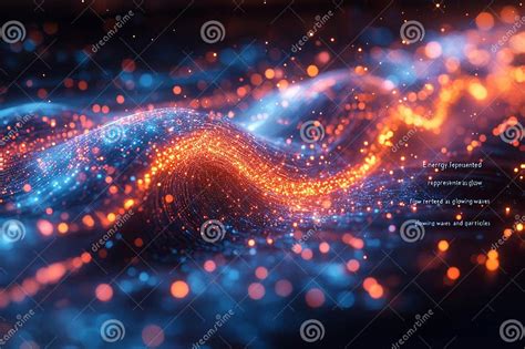 Colorful Energy Waves Creating A Glowing Abstract Pattern In Dark Background Generative Ai