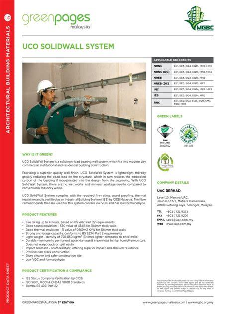 Abm Uco Solidwall System Pdf Building Insulation Engineering