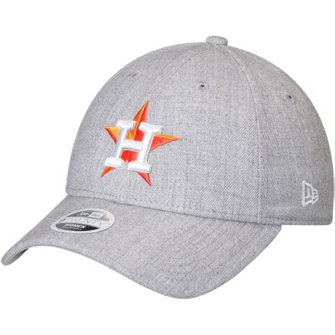 Womens Houston Astros New Era Heathered Gray Preferred Pick 9twenty