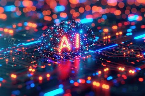 Premium Photo Artificial Intelligence Chip Cyber Style