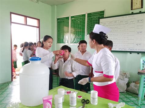 အထကပုံပါကျင်ကျောင်း၌ ကျောင်းကျန်းမာရေးရက်သတ္တပတ် လှုပ်ရှားမှုဆောင်ရ