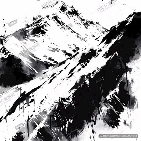 Ai创作图笔触墨痕墨迹黑白画 肌理痕迹水墨画效果 毛笔笔触创意水墨写意 晕染笔触墨痕墨韵墨迹 墨迹笔触水墨山水图片 笔触墨痕墨韵晕染墨迹 水墨