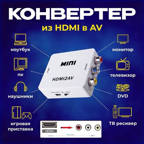 Кабель HDMI, RCA PapkaS Переходник с HDMI на AV - купить по низкой цене ...