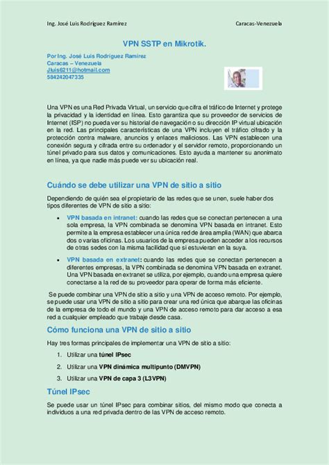 Pdf Vpn Sstp En Mikrotik