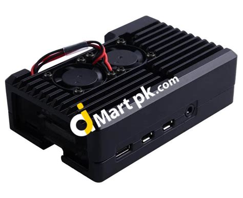 Geeekpi Raspberry Pi 4 Armor Case V20 Series With Dual Fan Aluminum