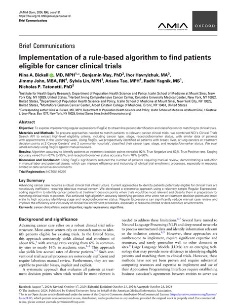 Pdf Implementation Of A Rule Based Algorithm To Find Patients