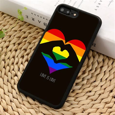 Maiyaca Gay Lesbian Pride Flag Lgbt Phone Case For Iphone 4 5s 6 6s 7 8 Plus 10 X Xs Samsung