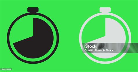 간단한 2d 스톱워치가 라운드 완료 애니메이션을 중지하기 시작합니다 올드 스쿨 플랫 스톱워치 아이콘 모션 그래픽입니다 카운트 다운 시계 타이머 0명에 대한 스톡 벡터 아트