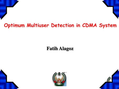 ppt optimum multiuser detection in cdma system powerpoint presentation id 6223838
