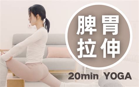 【脾胃拉伸】20min阴瑜伽 饭后助消化 排毒养颜哔哩哔哩bilibili