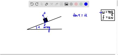Solved Prove That The Tangent Of Angle Of Repose Is Equal To Coefficient Of Friction