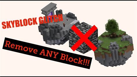This Glitch Breaks Bedrock Hypixel Skyblock Youtube