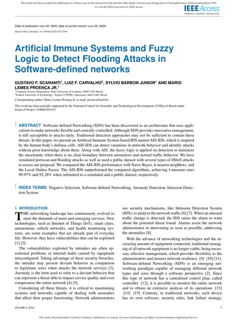 pdf artificial immune systems and fuzzy logic to detect flooding