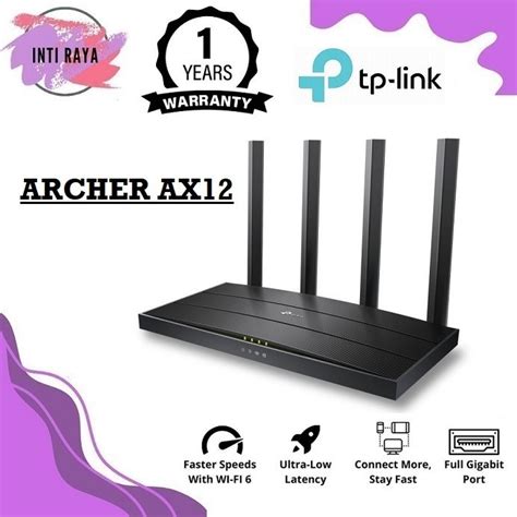 Jual TP Link Archer AX12 AX1500 Wi Fi 6 Wireless Dual Band Gigabit Router Shopee Indonesia