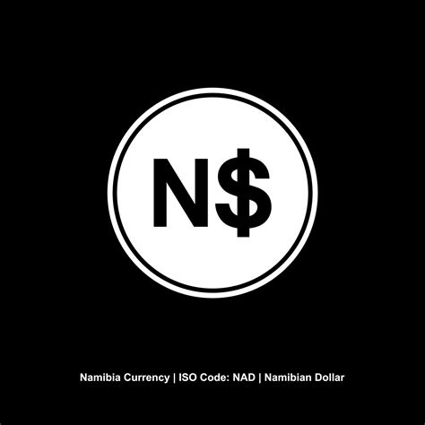 Namibia Currency Symbol Namibian Dollar Icon Nad Sign Vector