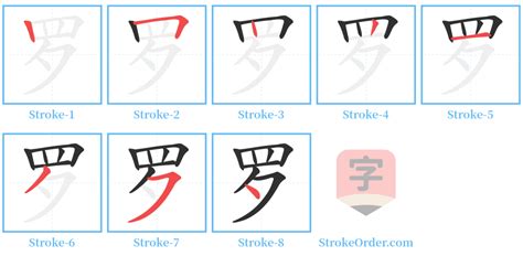 罗 Stroke Order