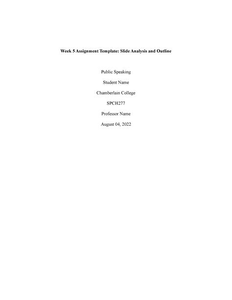 Week 5 Assignment Slide Analysis And Outline Week 5 Assignment Template Slide Analysis And