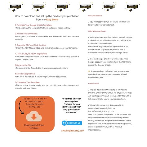 Organizational Chart Template Google Sheets Business Tool Team Structure Planner Hierarchy
