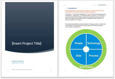 Project Governance Plan Template Word Excel