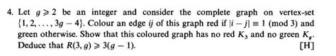 Combinatorics Ramsey Theory Please Help With How