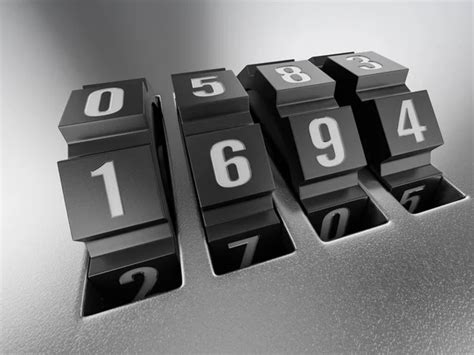 4 Digit Combination Lock Stock Photo By Scanrail 5665099