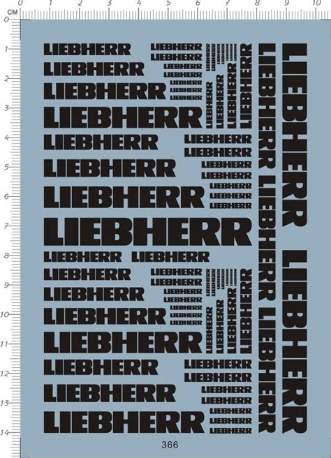 Eur€ 900 Decals Liebherr For Different Scales Car Model Kit 366
