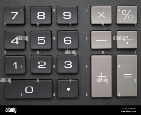Buttons Of A Calculator Stock Photo Alamy