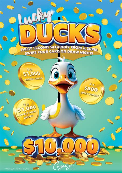 Lucky Ducks Draw Night Event Cazalys