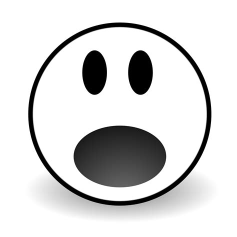 Smiley Face Emoticon Clip Art Surprised People Cliparts Png Download