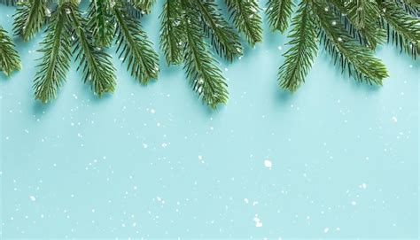 Premium Ai Image Negative Space Christmas Tree Concept Creative Winter Layout Made With