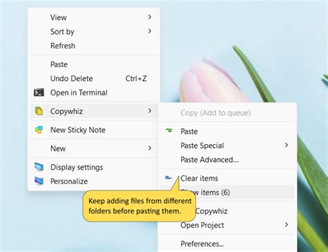 copy files from multiple folders and paste them together in windows
