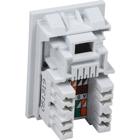 Buy Excel 100 297 Cat6 UTP Unscreened RJ45 Module LJ6C Low Profile White Comms Express