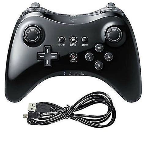 Wii U Controller Genopladelig Bluetooth Dobbelt Analog Controller Gamepad Til Wii U Pro