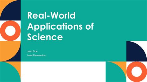 Real World Applications Of Science Ppt Template St Ai