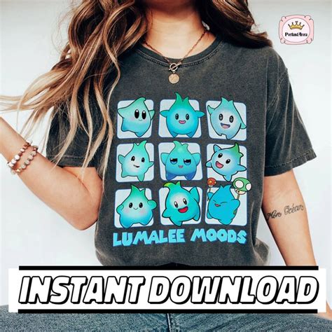 Lumalee Super Mario Png Digital Prints Lumalee Moods Png Etsy