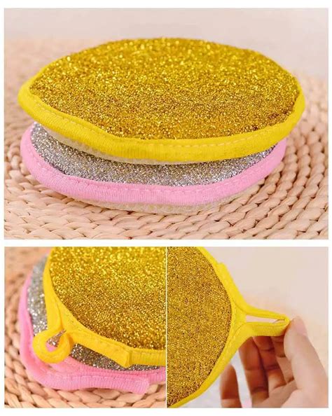 Eponge Tampon A Recurerstyle 1 Éponge De Nettoyage Double Face Pour Pot Casserole