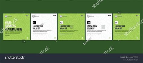 Editable Carousel Post Creative Social Media Stock Vector Royalty Free 2466677799 Shutterstock