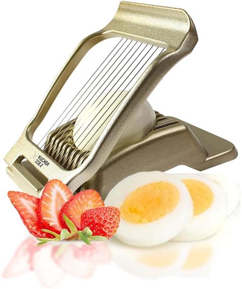 Zoes Kitchen Good Grip Egg Slicer For Hard Boiled Eggs